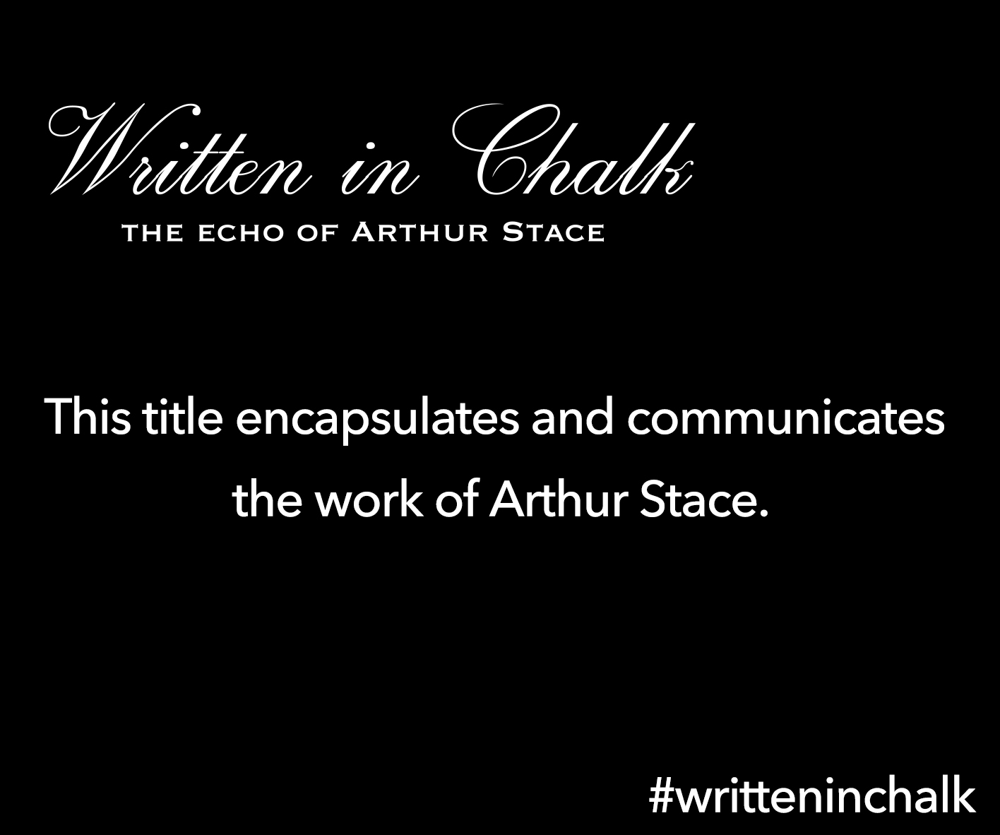 Templates and Posters - Written in Chalk